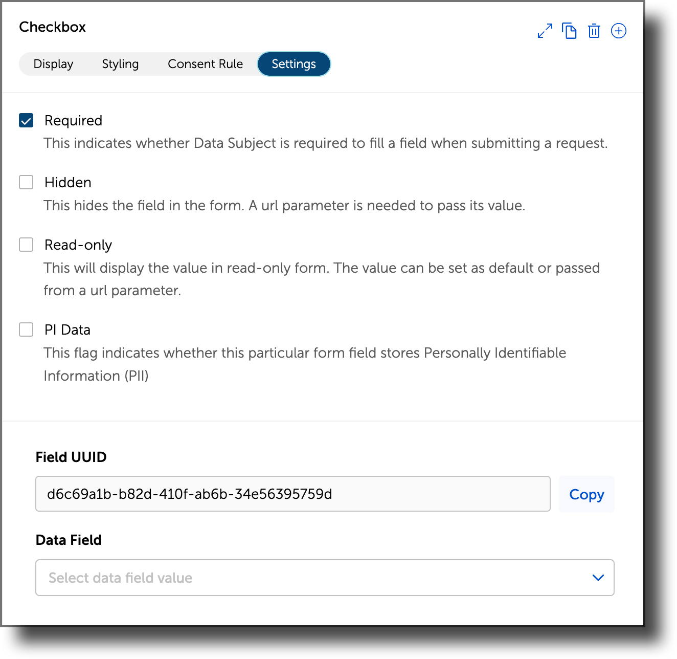 Checkbox – TrustArc Help Center