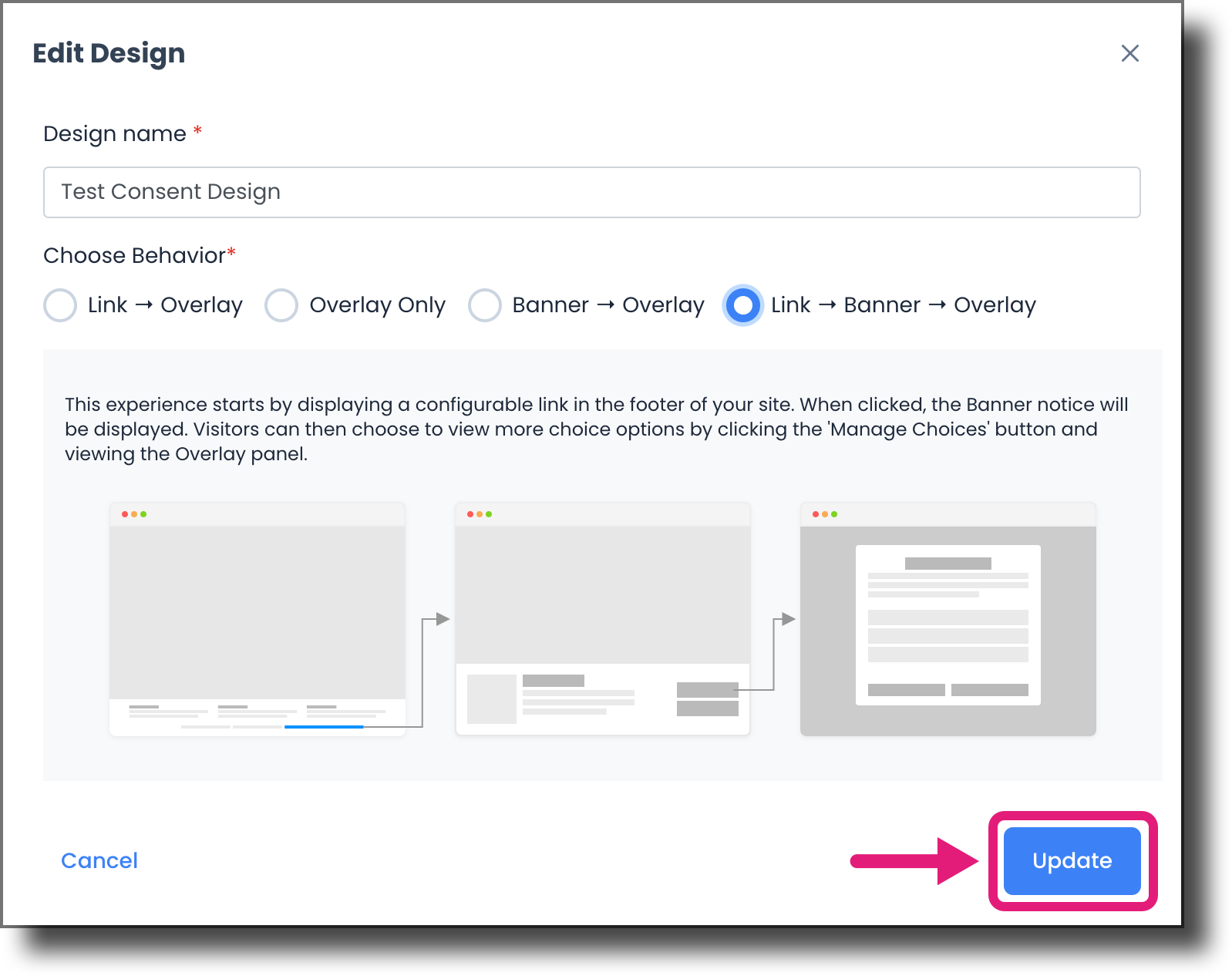 Editing the Custom Design – TrustArc Help Center