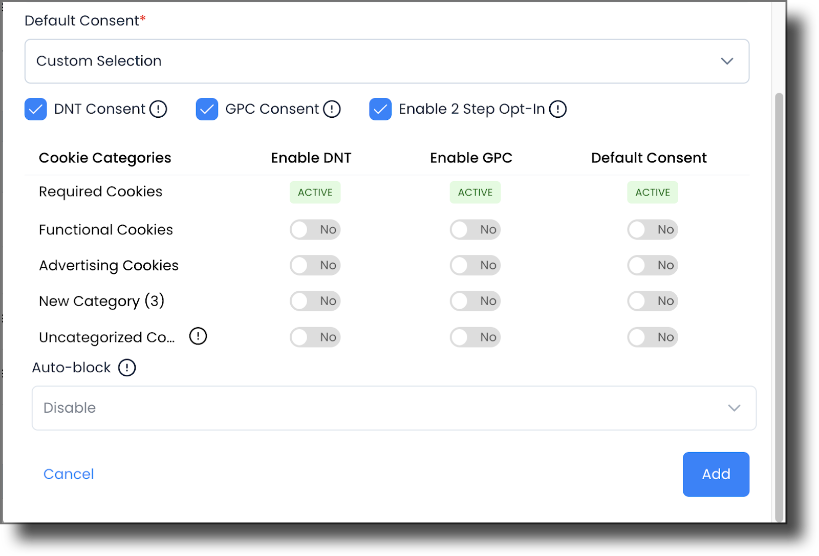 Location Settings – TrustArc Help Center