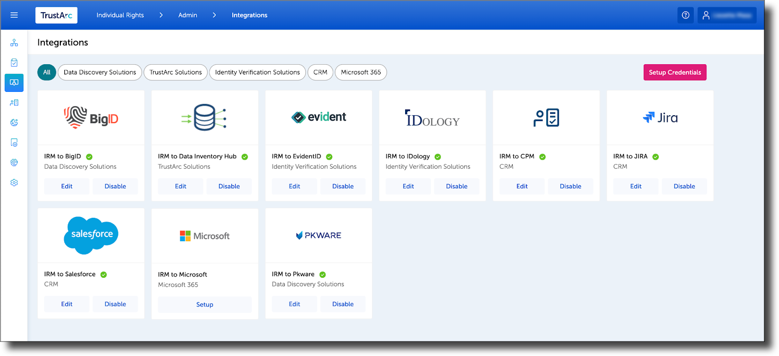 IRM Integrations Overview – TrustArc Help Center