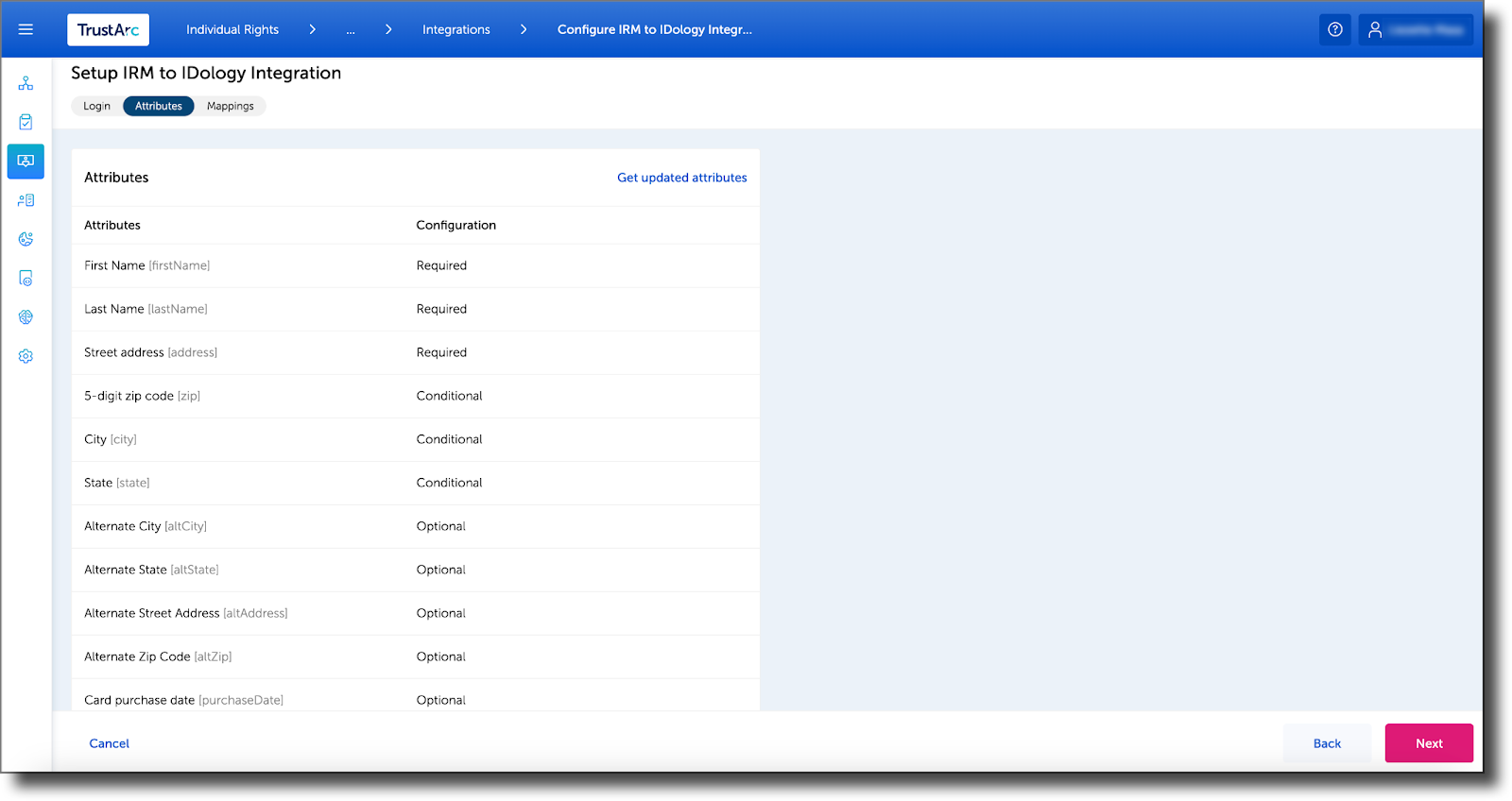 IDology to IRM Integration – TrustArc Help Center