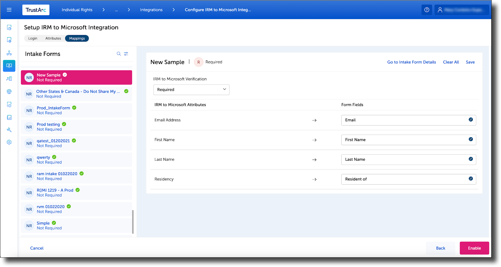 Microsoft M365 Integration – TrustArc Help Center