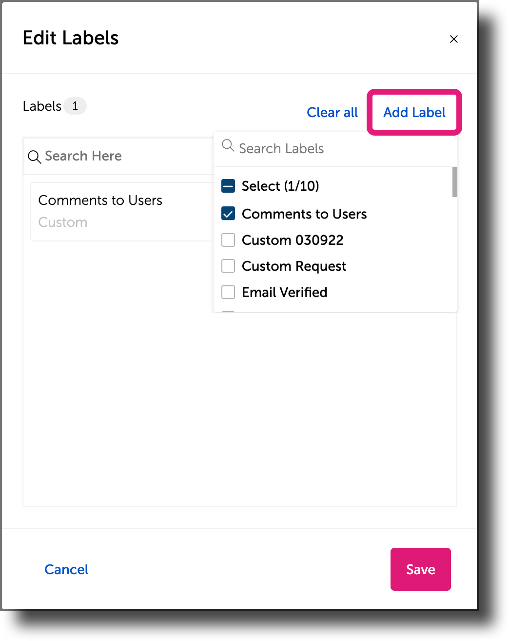 Managing Request Labels – TrustArc Help Center