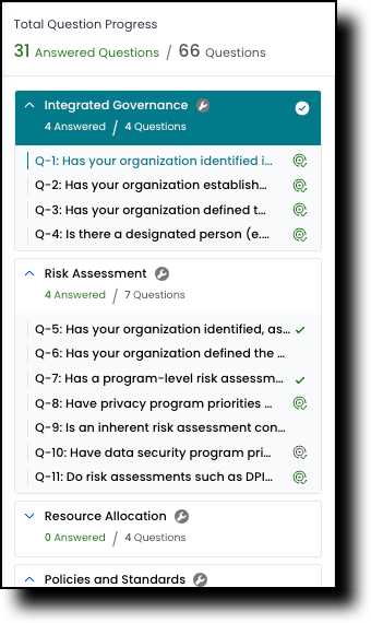 Getting Started with Framework-Level Questions – TrustArc Help Center