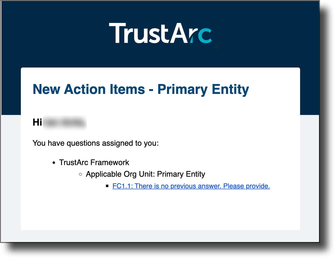 Notifications – TrustArc Help Center