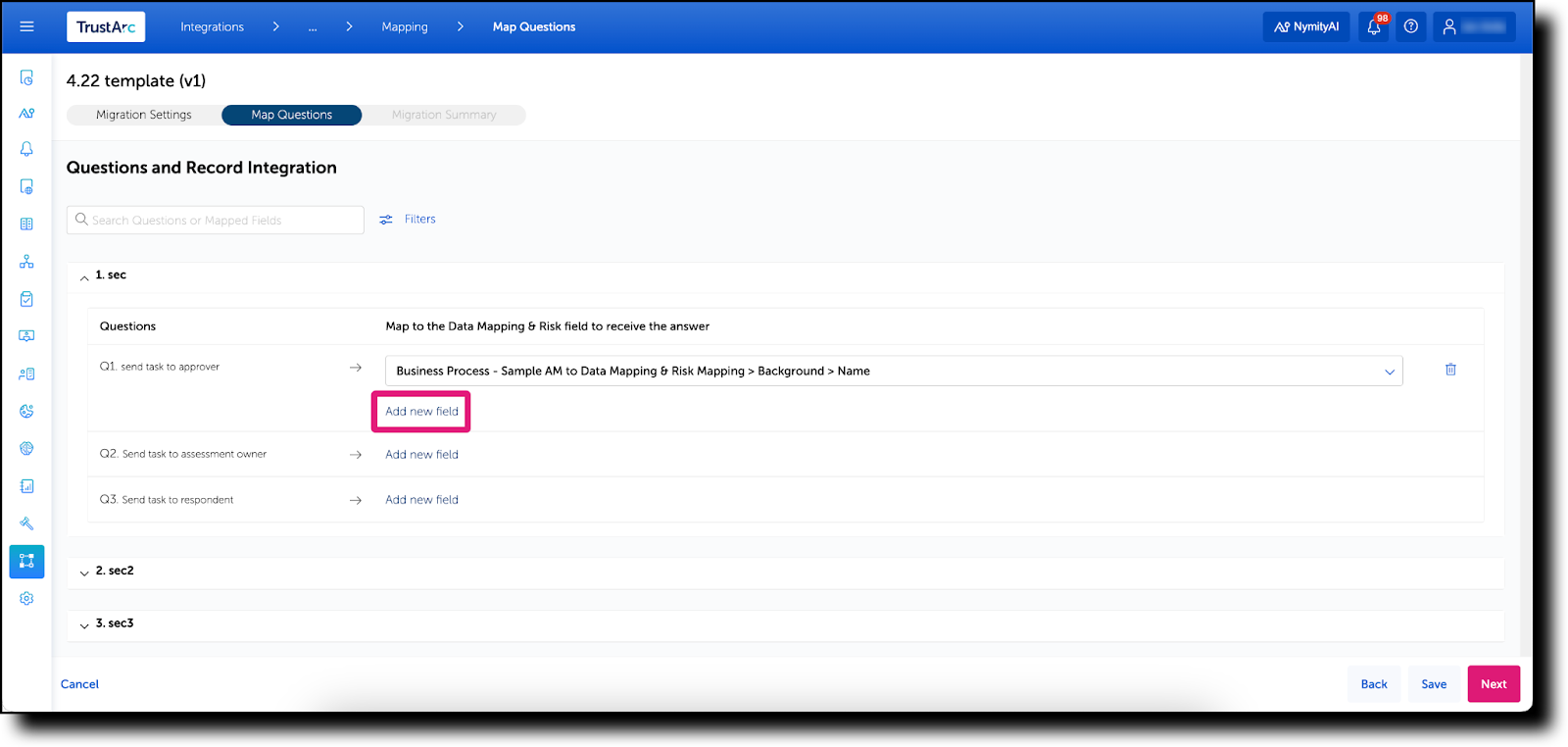 Map Questions – TrustArc Help Center