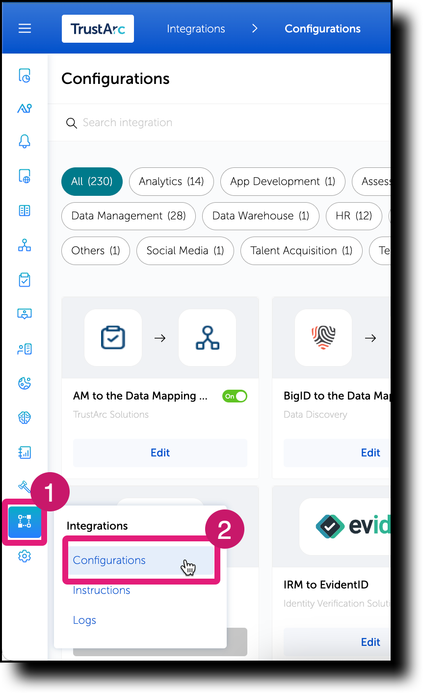 Accessing the Setup Configuration (Salesforce to AM Integration) – TrustArc Help Center