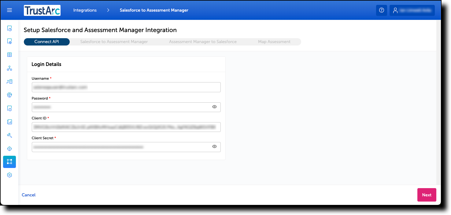 Connect API (Salesforce to AM Integration) – TrustArc Help Center
