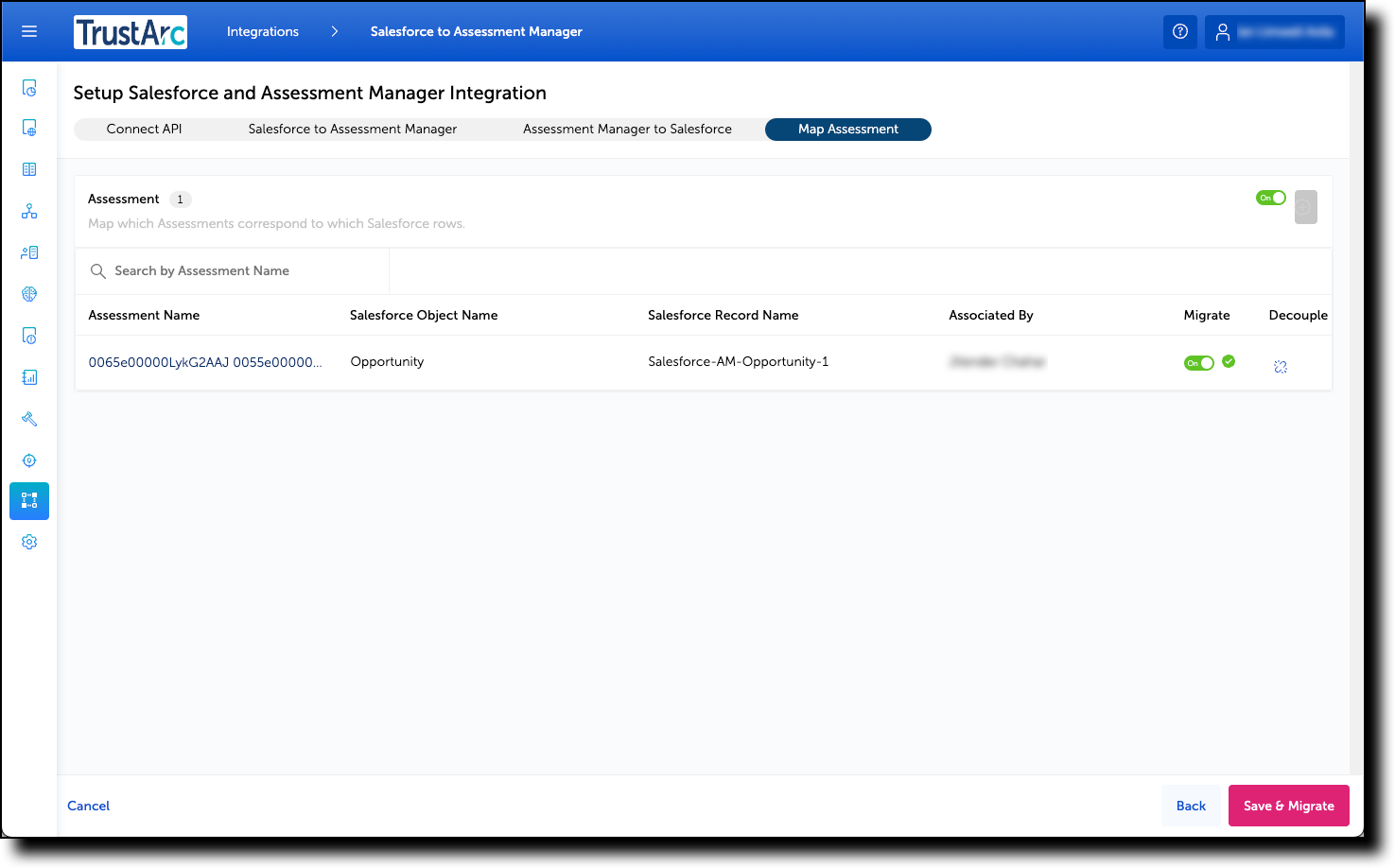 Mapping Assessment (Salesforce to AM Integration) – TrustArc Help Center