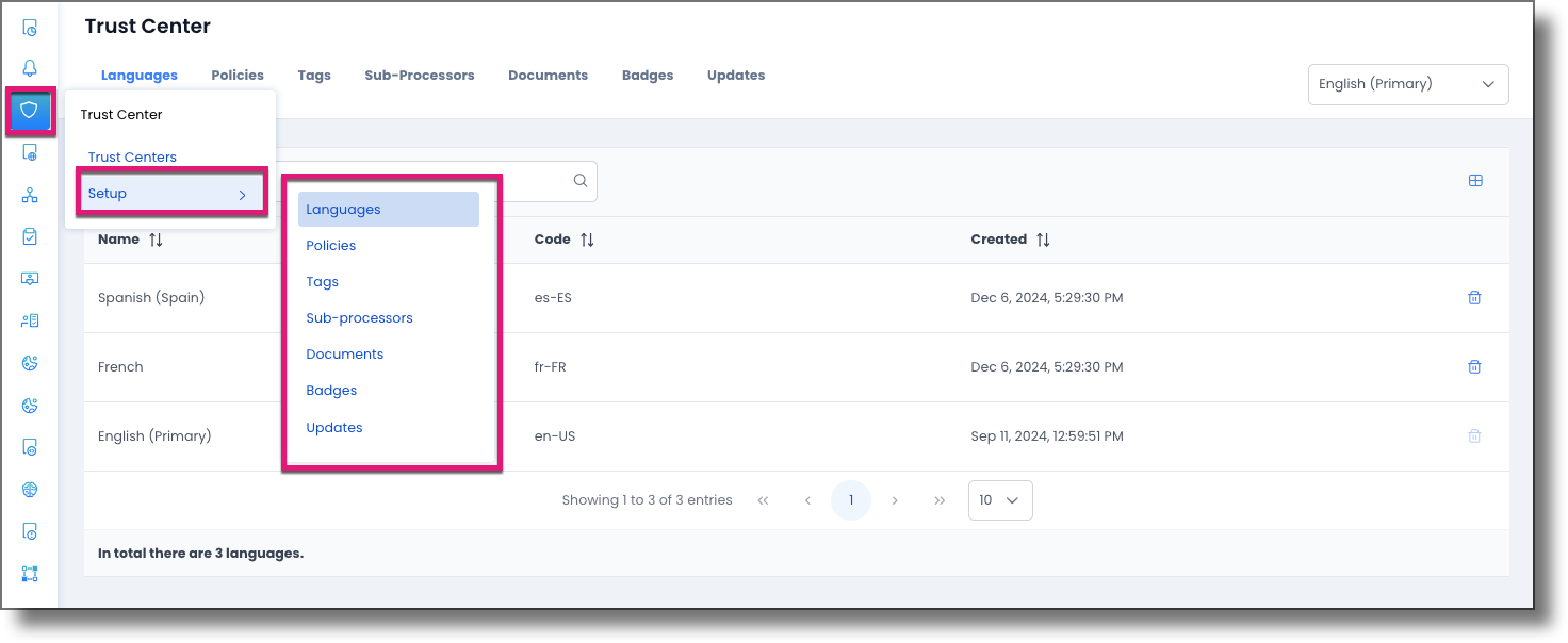 Setting up Trust Center – TrustArc Help Center