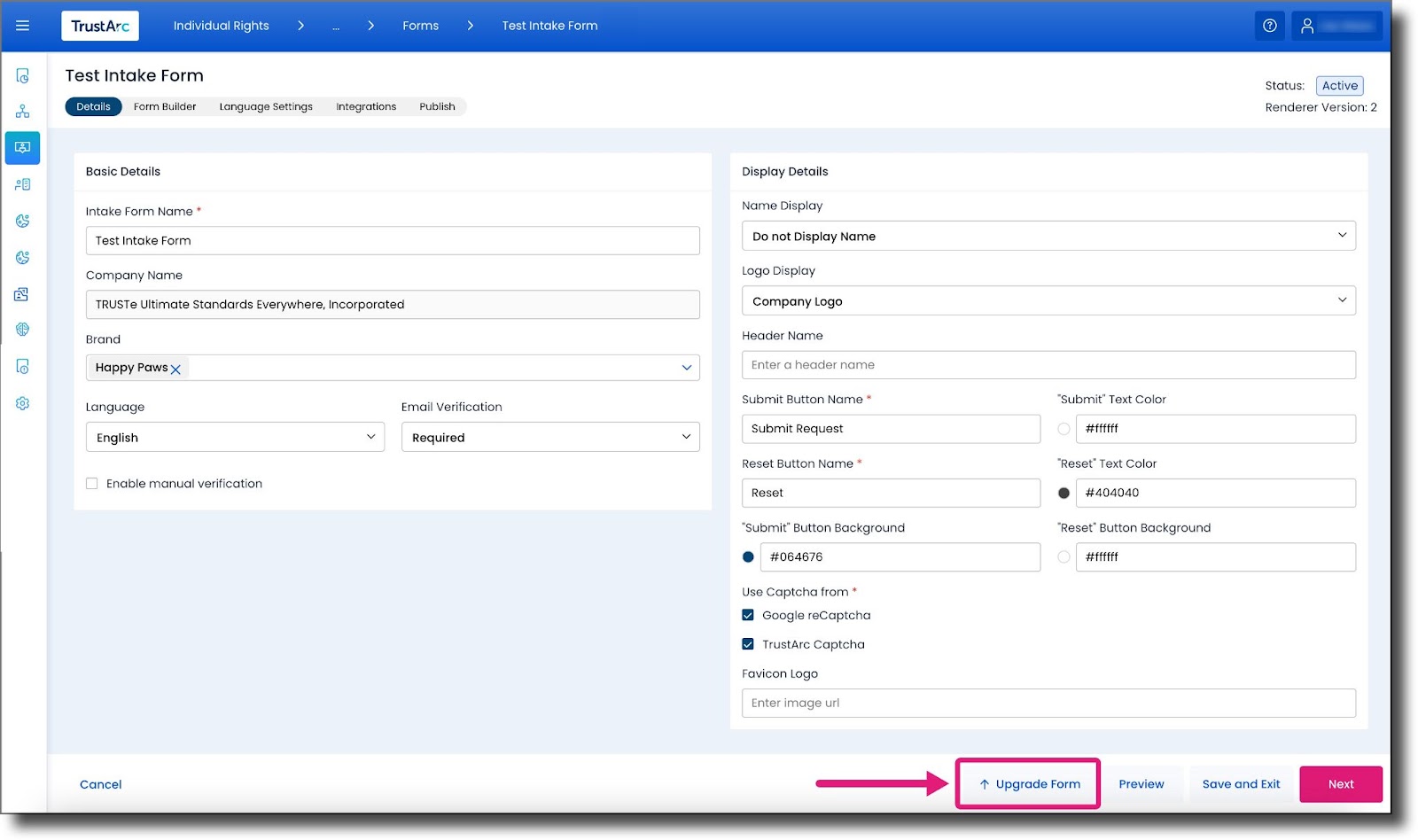 Update Forms and Banners for Accessibility – TrustArc Help Center