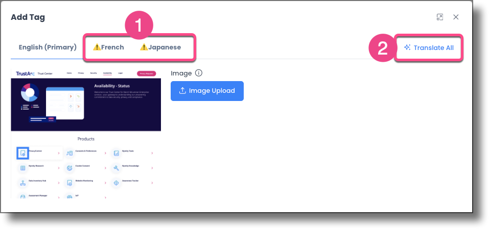 Creating Tags – TrustArc Help Center