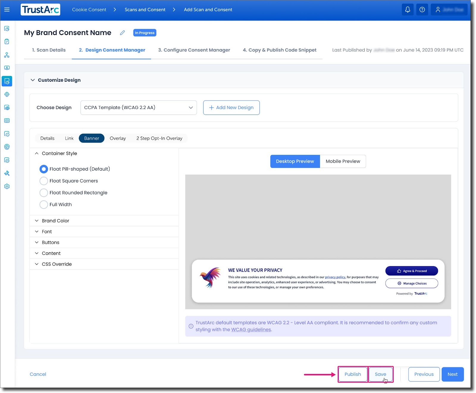 Update Forms and Banners for Accessibility – TrustArc Help Center