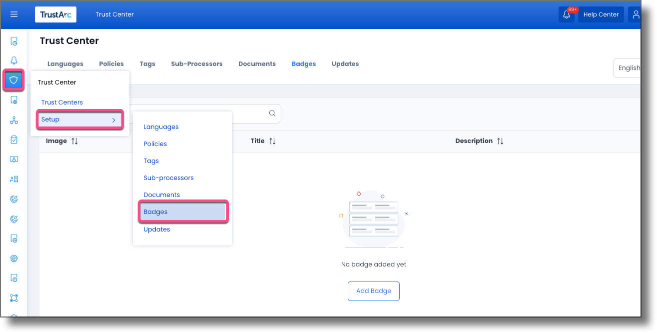 Creating Badges – TrustArc Help Center