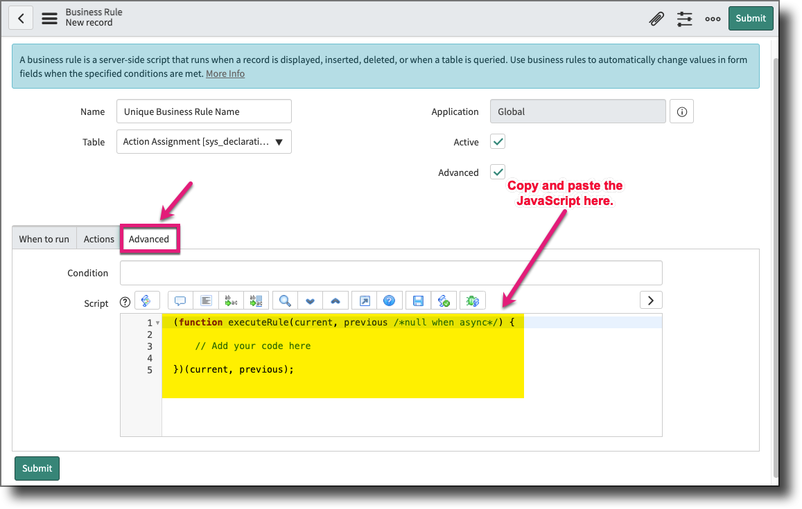 Configuring the Integration in ServiceNow – TrustArc Help Center