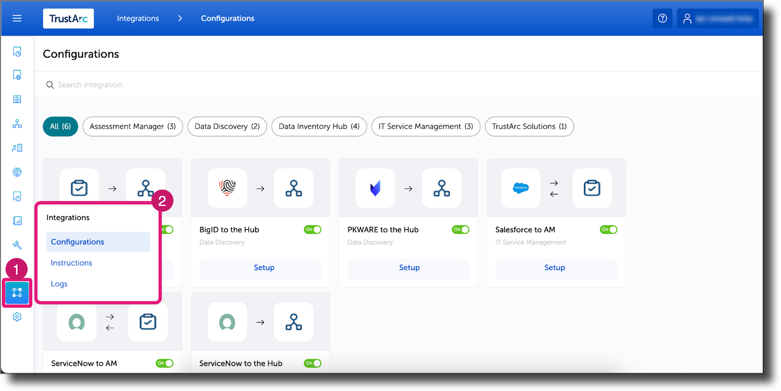 Configuring the Integration in TrustArc – TrustArc Help Center