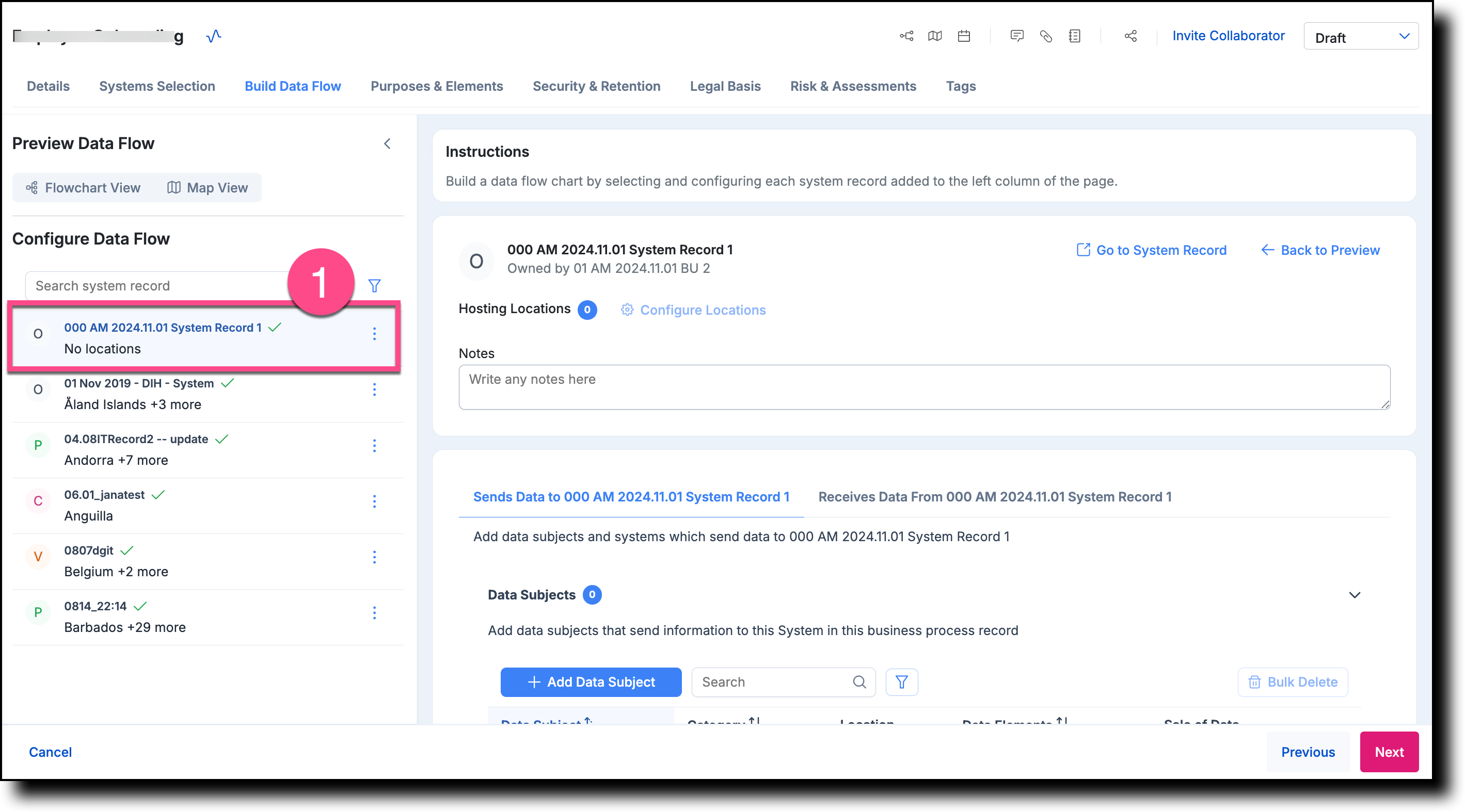 Creating a Standard Business Process Record – TrustArc Help Center