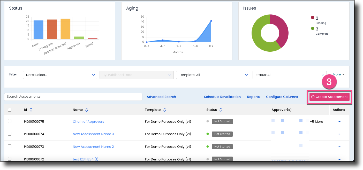 Creating an Assessment – TrustArc Help Center