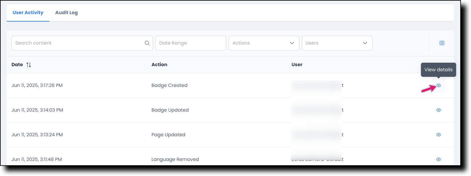 Trust Center History tab – TrustArc Help Center