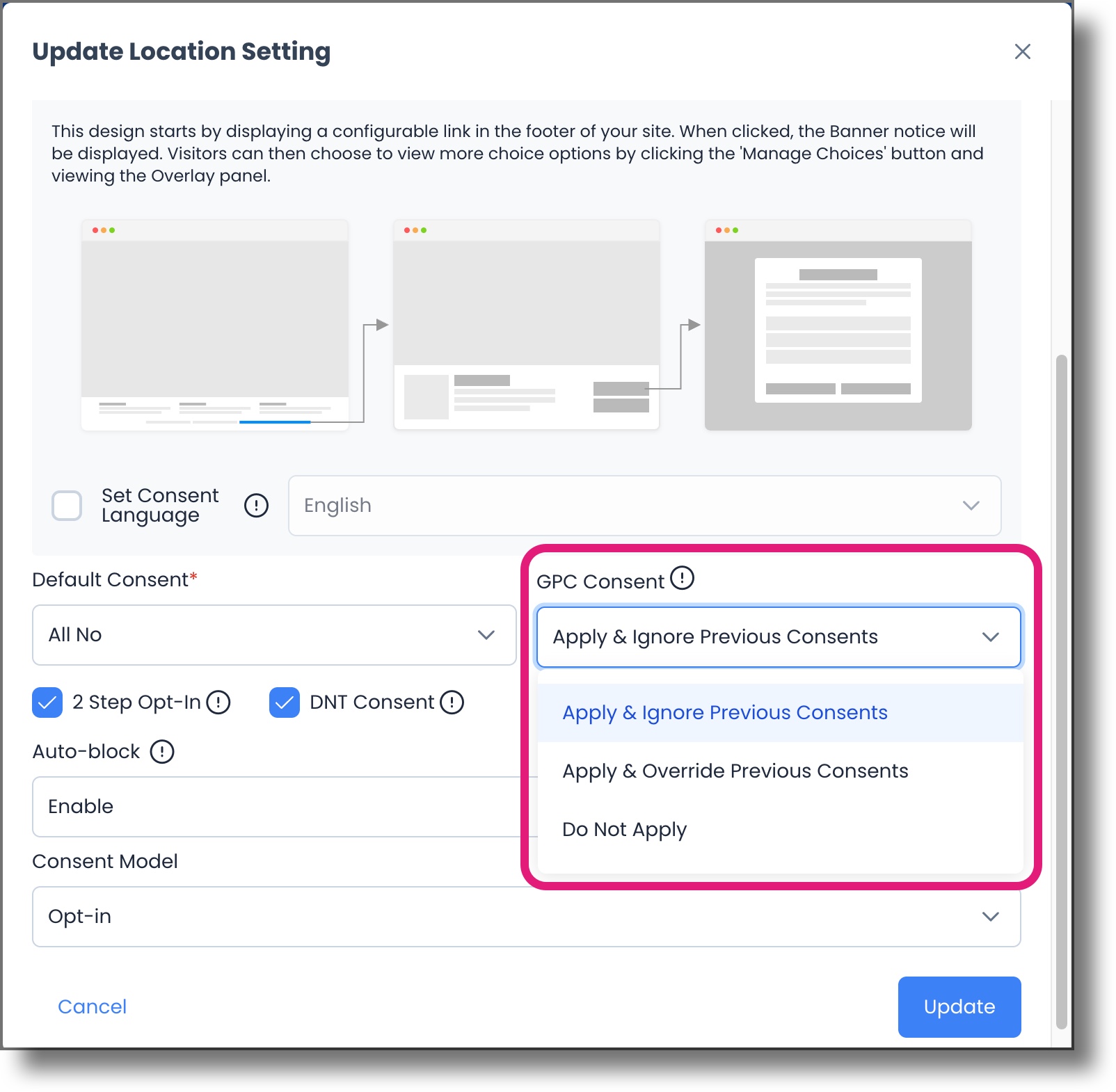 Recognizing GPC in CCM – TrustArc Help Center