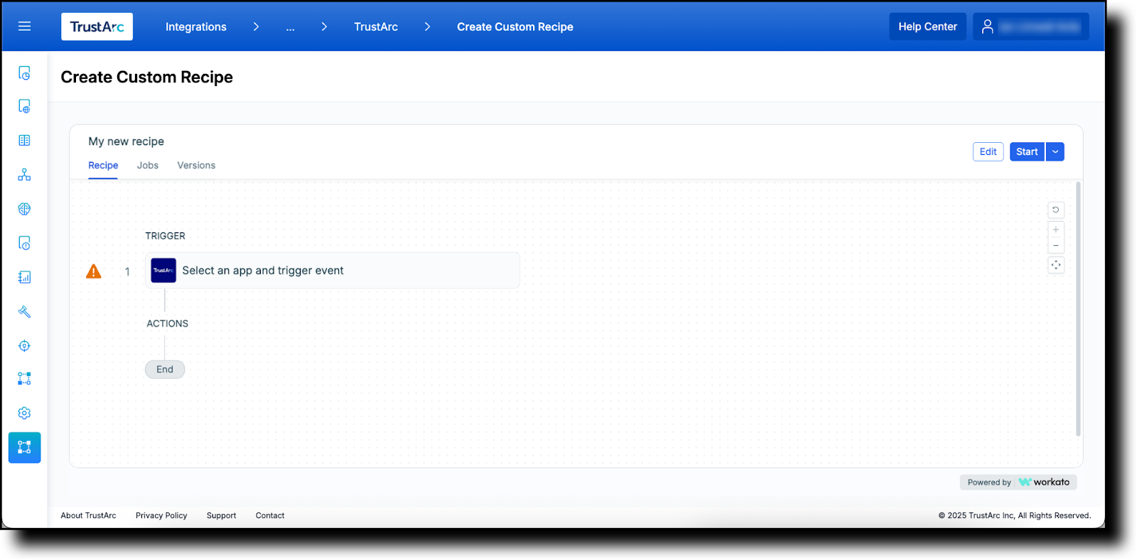 Creating a Custom Recipe – TrustArc Help Center
