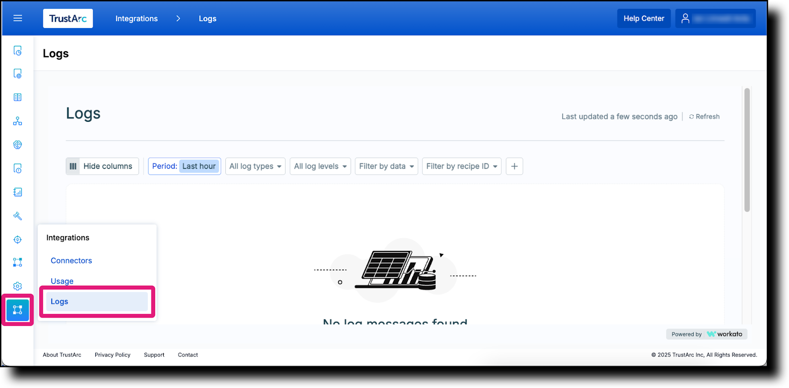 Logs – TrustArc Help Center