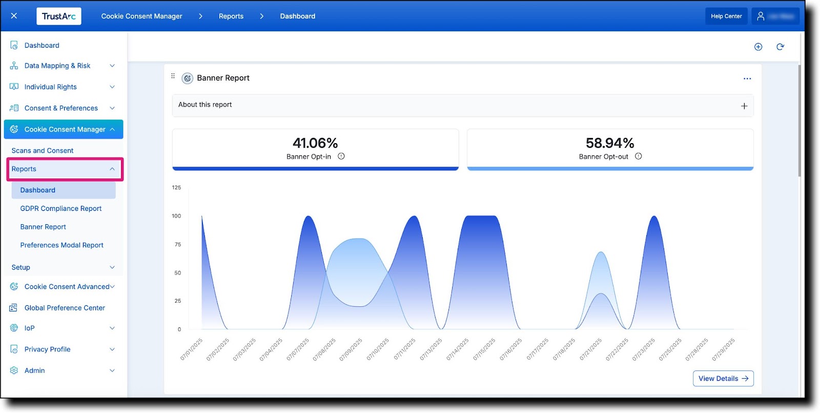 Creating Reports – TrustArc Help Center