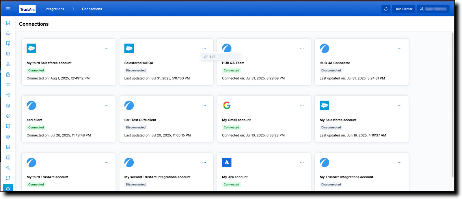 Usage - Dashboard Tab – TrustArc Help Center