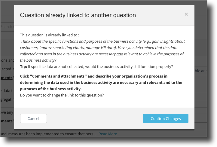Mapping questions from two different templates or from one template ...