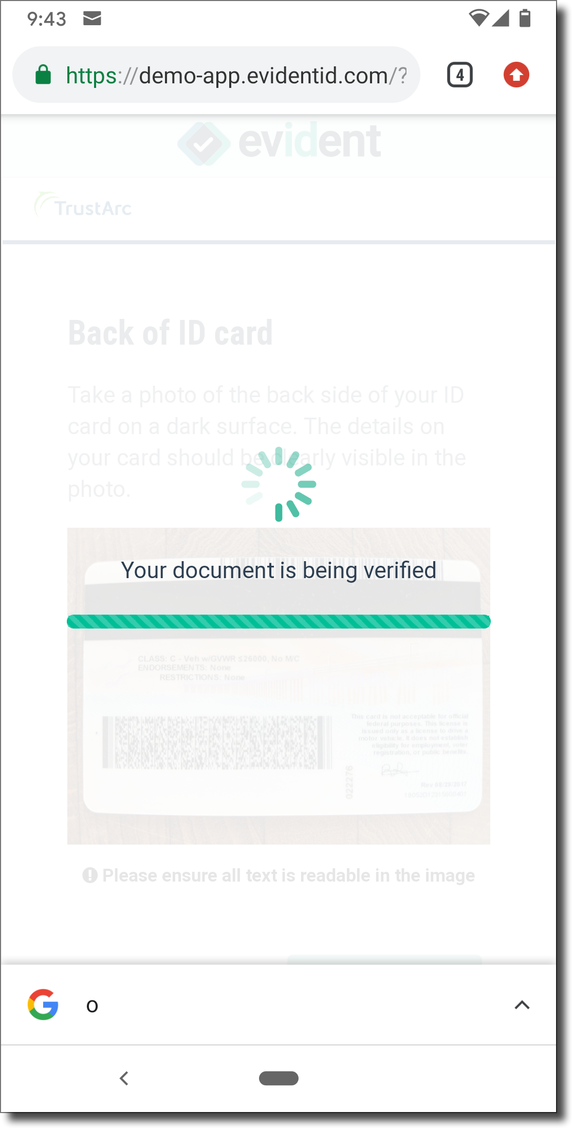 Evident ID to IRM Integration – TrustArc