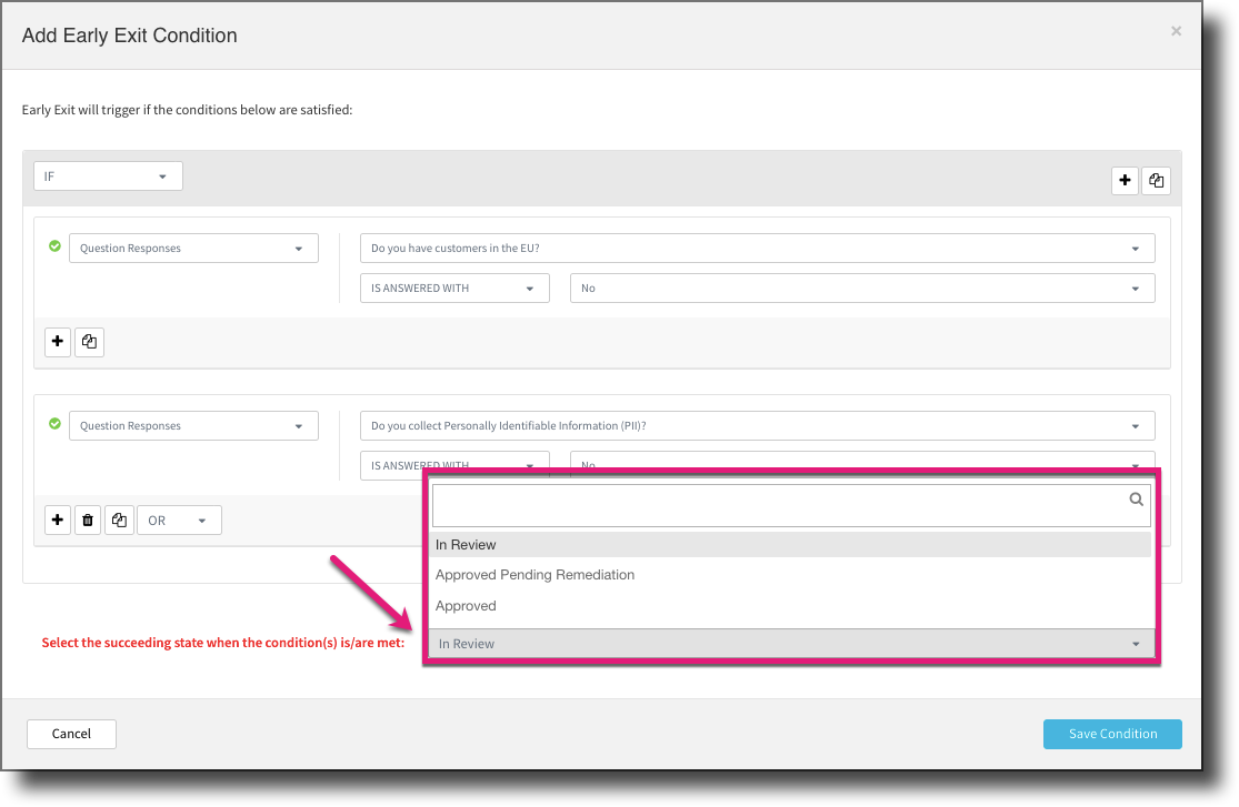Adding an Early Exit – TrustArc Help Center