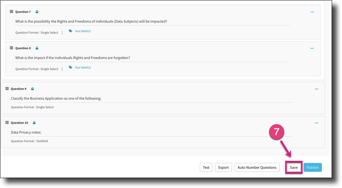 Creating a new Template Version – TrustArc