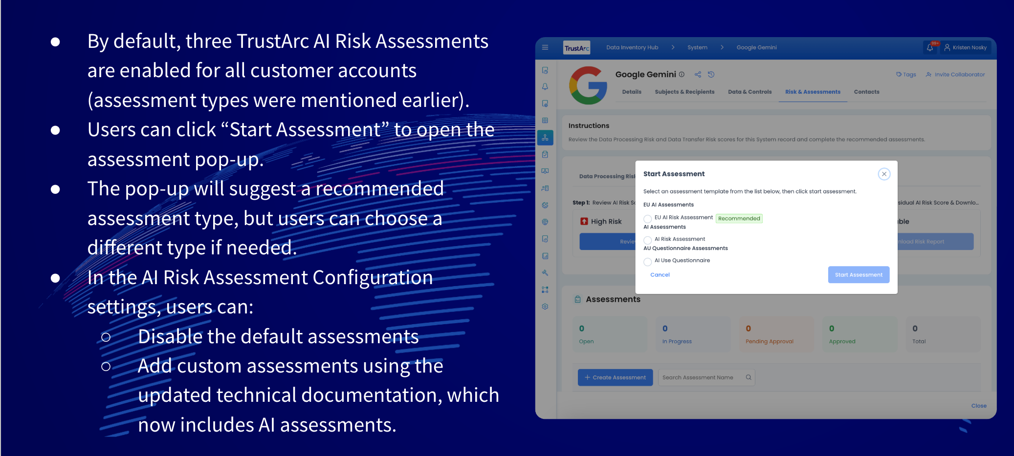 TrustArc & Custom Assessment Functionality – TrustArc Help Center