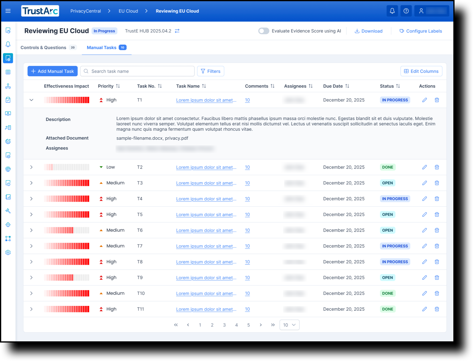Governance Suite Release - September 18, 2025 – TrustArc Help Center