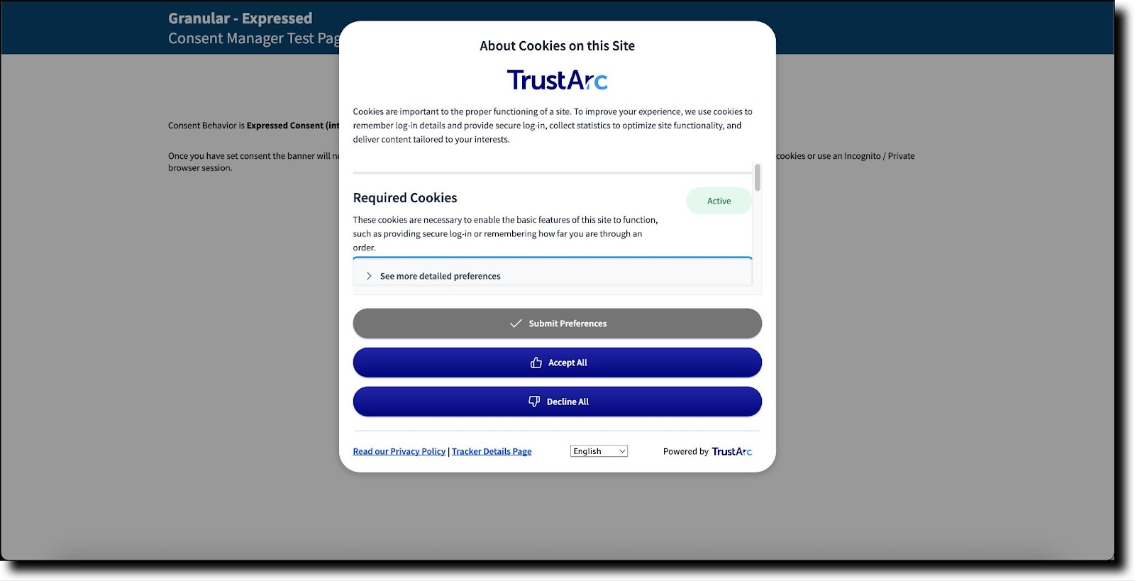 Extra Features – TrustArc Help Center