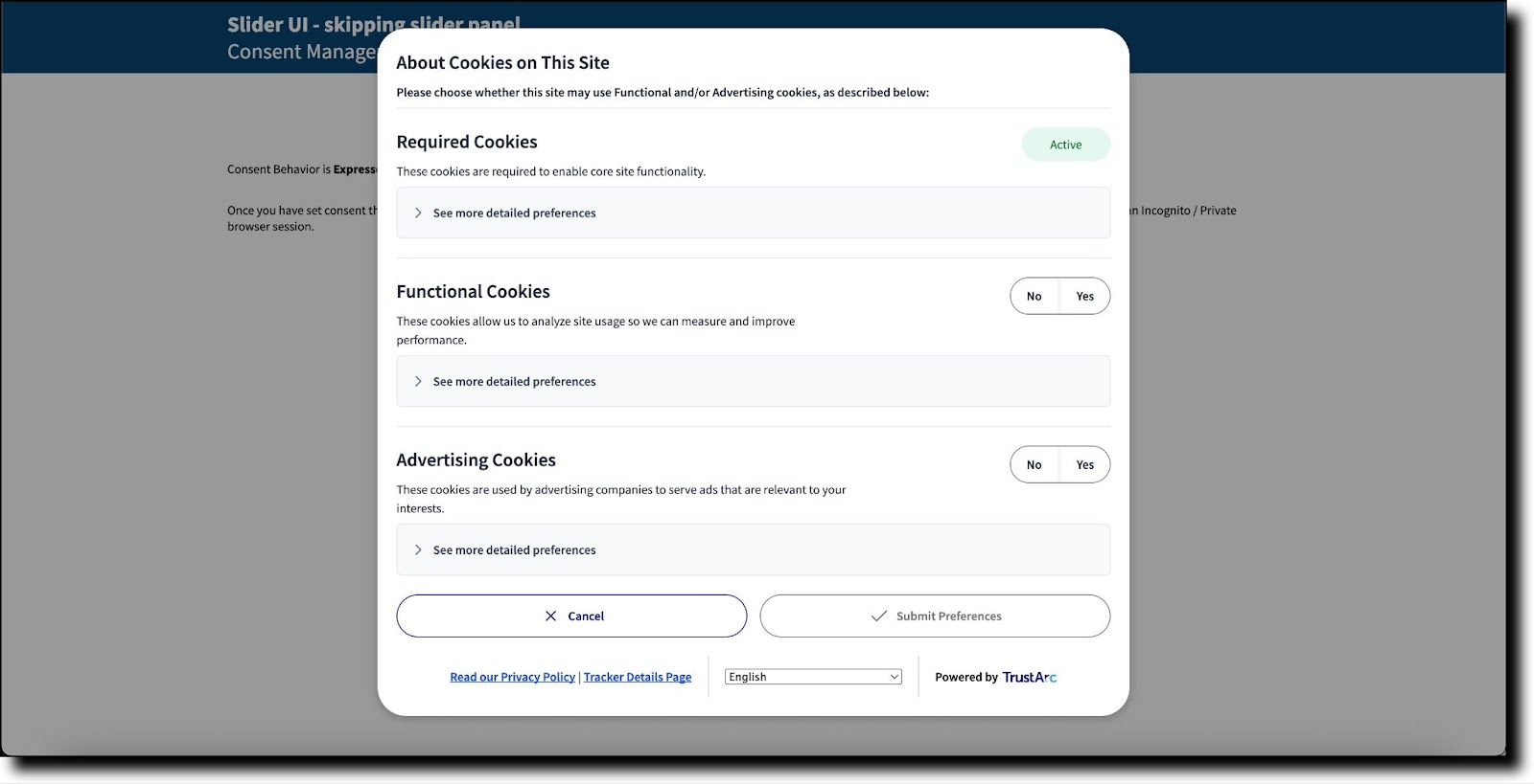 Extra Features – TrustArc Help Center