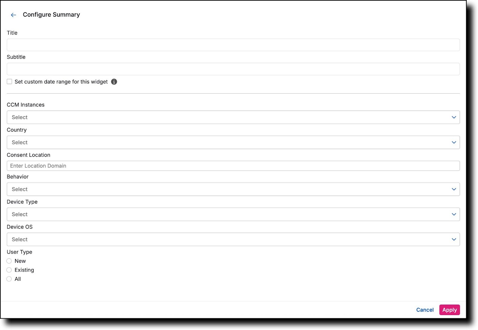Configuring the Summary Report – TrustArc Help Center
