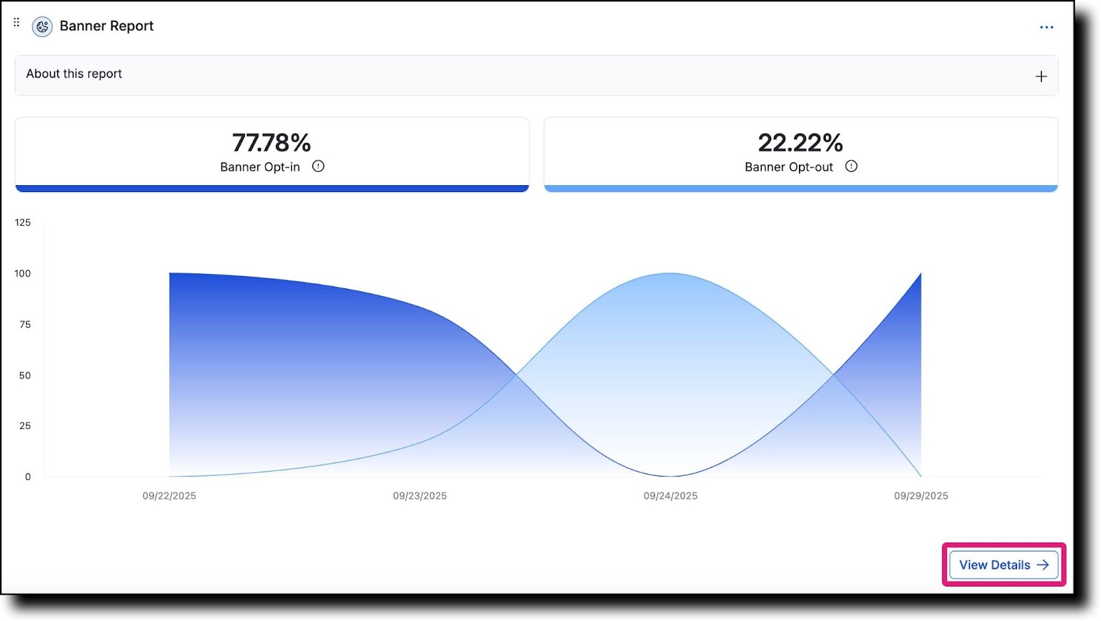 Configure the Banner Report – TrustArc Help Center