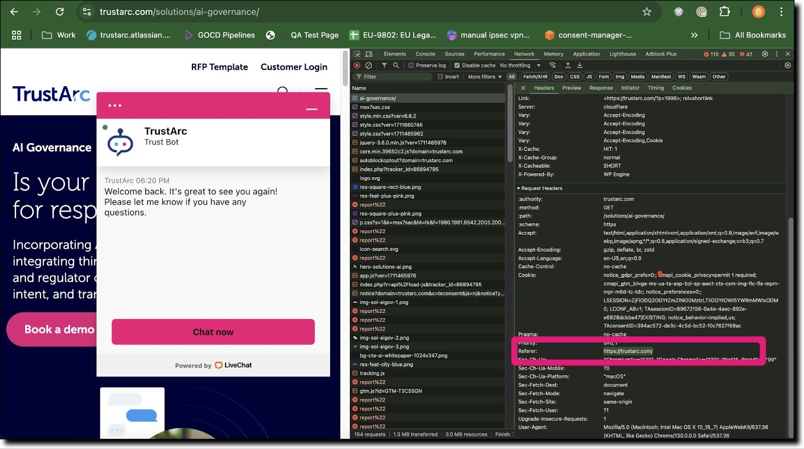 Appendix: Dynamic and Non-Dynamic Tracker Behavior – TrustArc Help Center