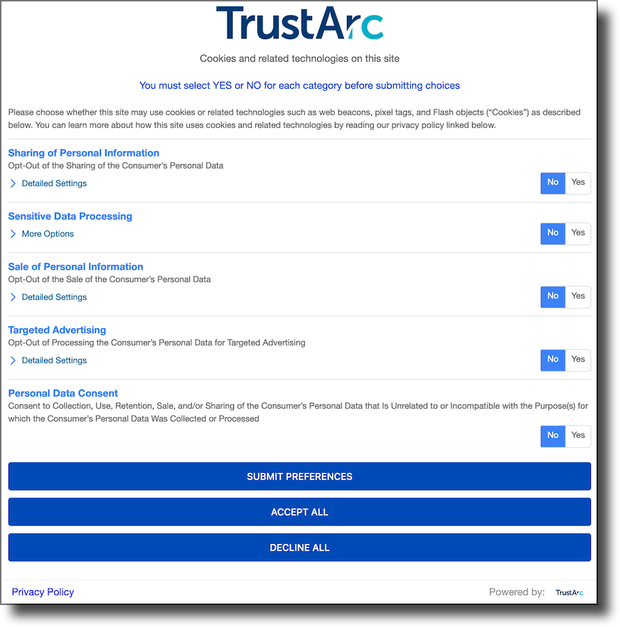Cookie Consent Manager Release – January 10, 2024 – TrustArc Help Center