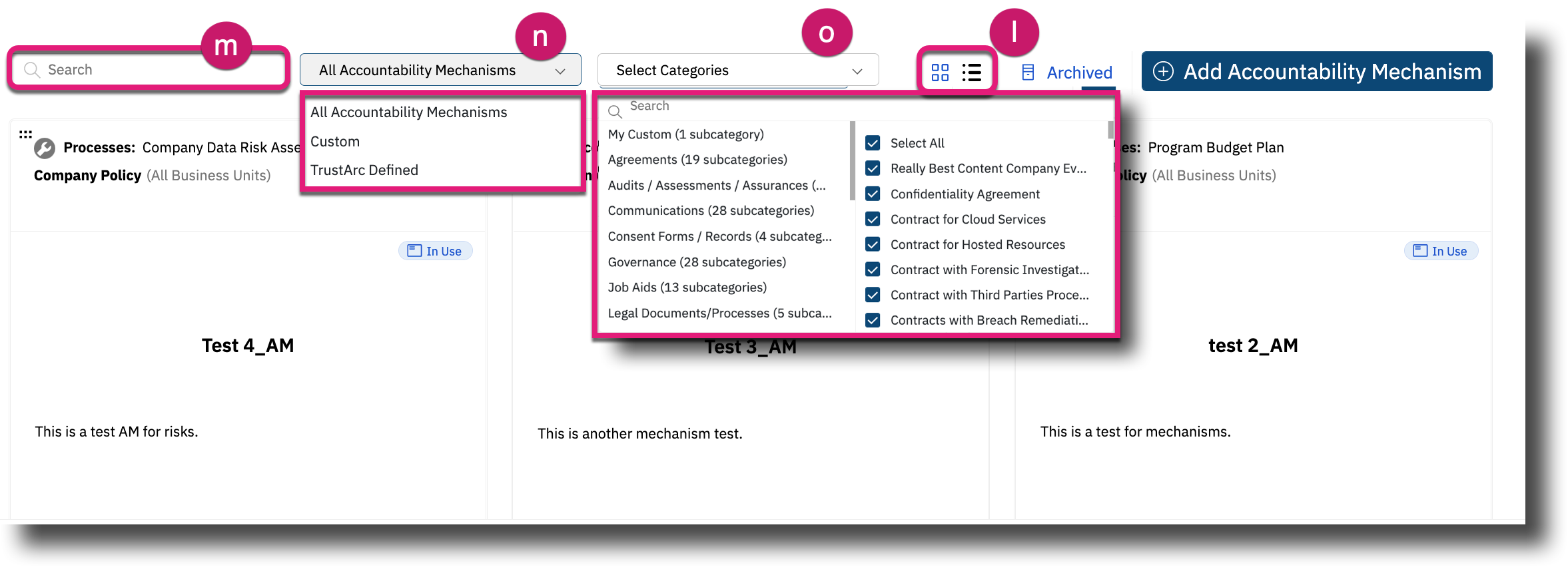 Manage Policy & Standards Library – TrustArc