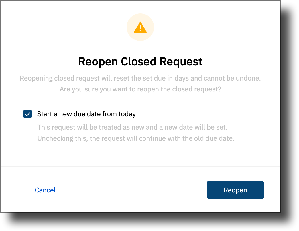 Reopening Closed Requests – TrustArc