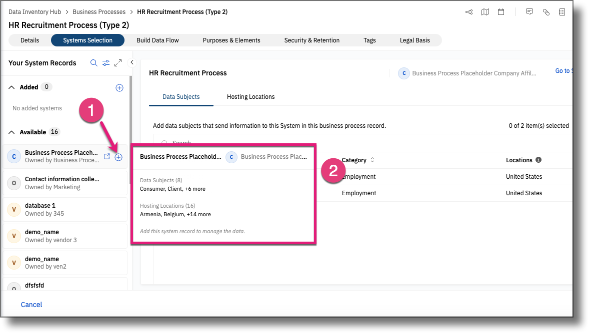 Creating a Simple Business Process Record – TrustArc